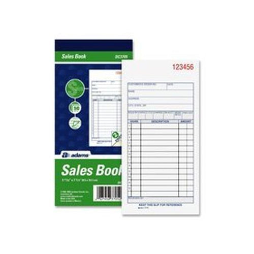 Adams Sales Order Book, 2-Part, Carbonless, 4-3/16 x 7-3/16 - 50 Sheet ...