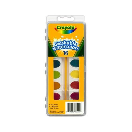 Crayola Washable Watercolor Set 16-Colors – L&R eShop
