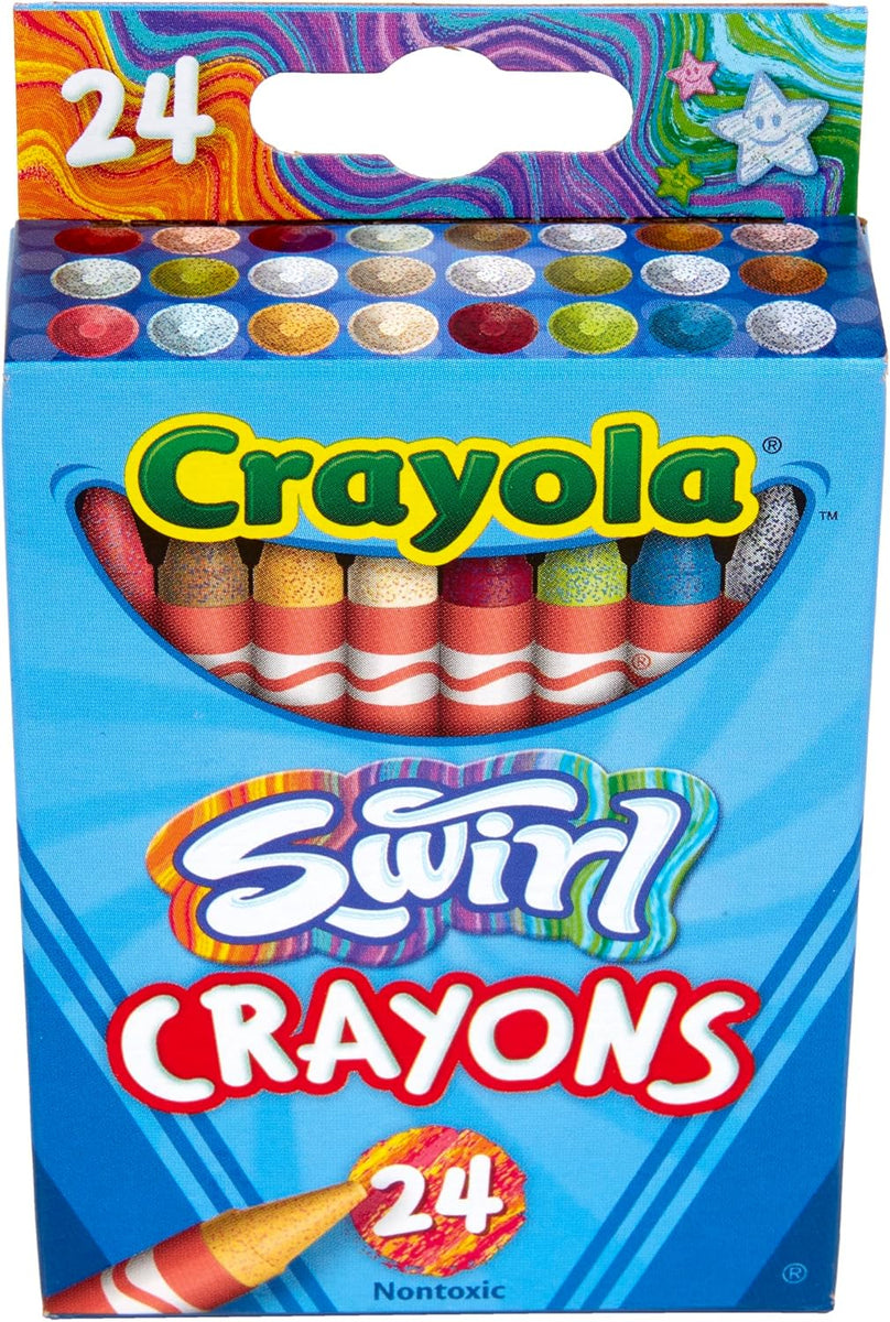 Crayola Swirl Crayons, 24 count – L&R eShop