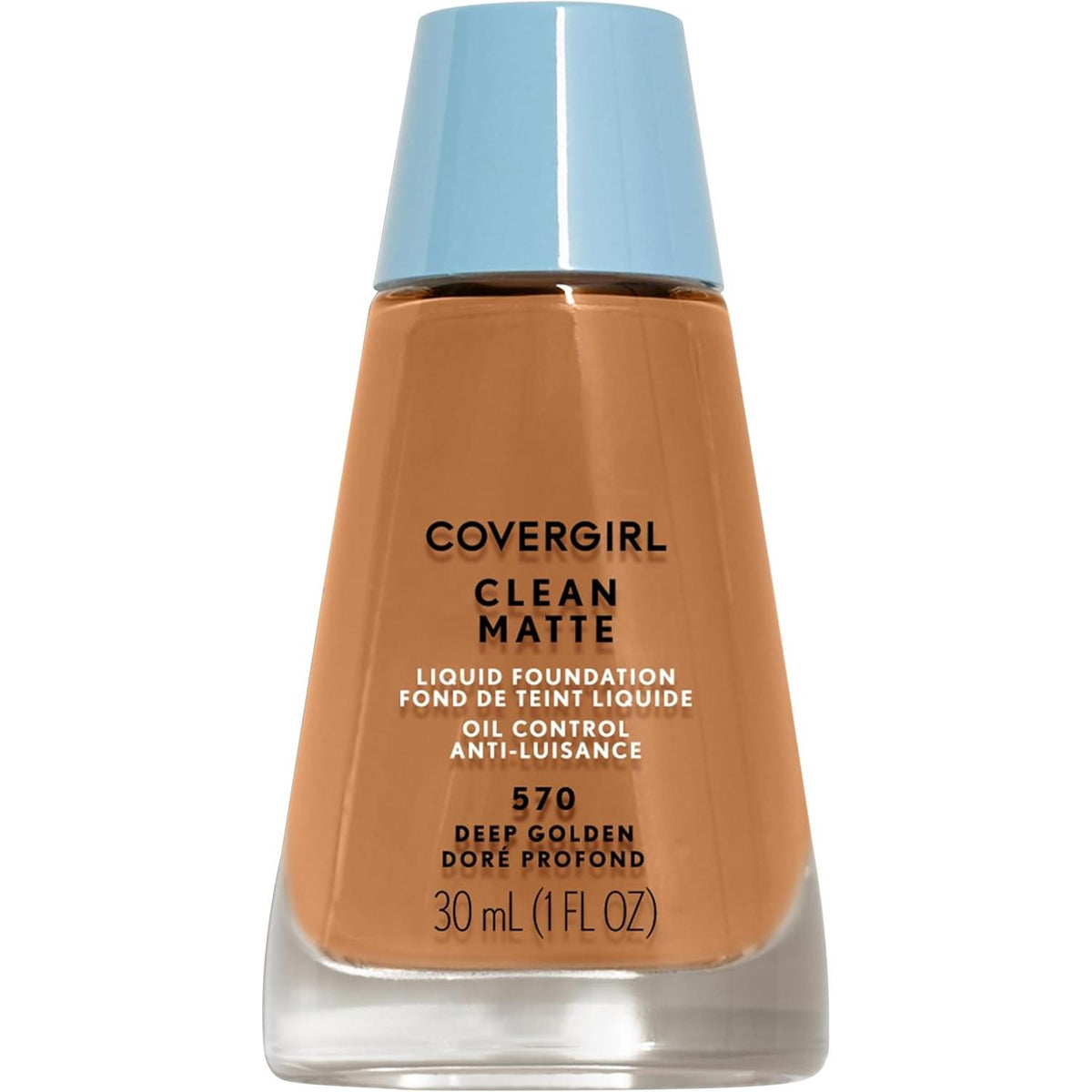 COVERGIRL Clean Matte Liquid Foundation - 570 Deep Golden – L&R eShop