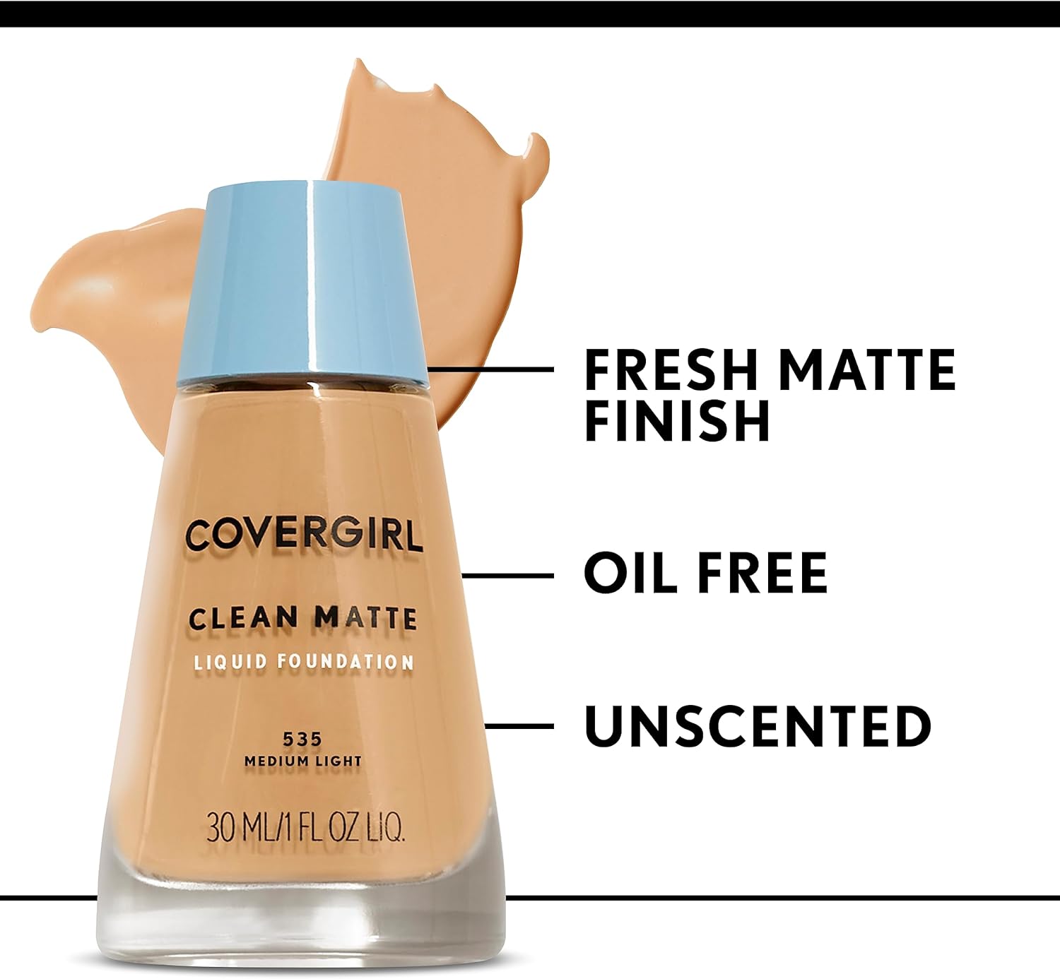 COVERGIRL Clean Matte Liquid Foundation - 570 Deep Golden – L&R eShop