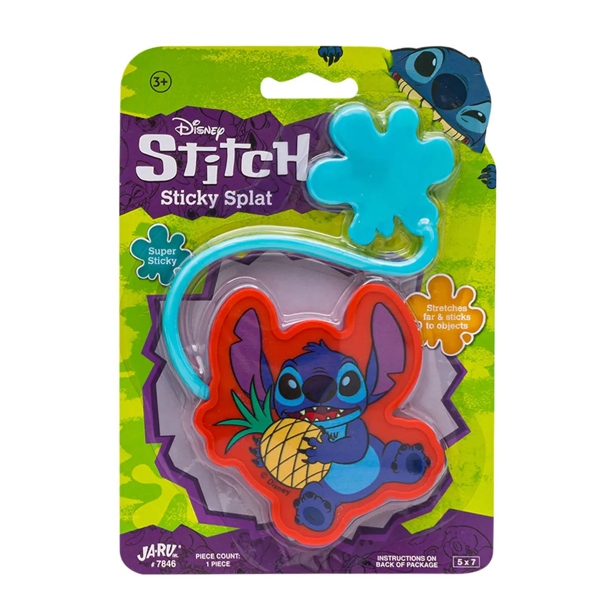 JA-RU Disney Stitch Sticky Splat Toy - Assorted Colors – L&R eShop