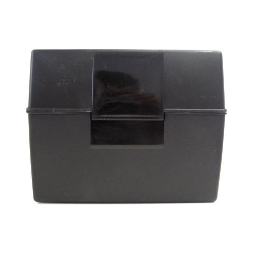 Oxford Plastic Index Boxes, 4" x 6", 400 Card Capacity, Black - 1.0 ea ...