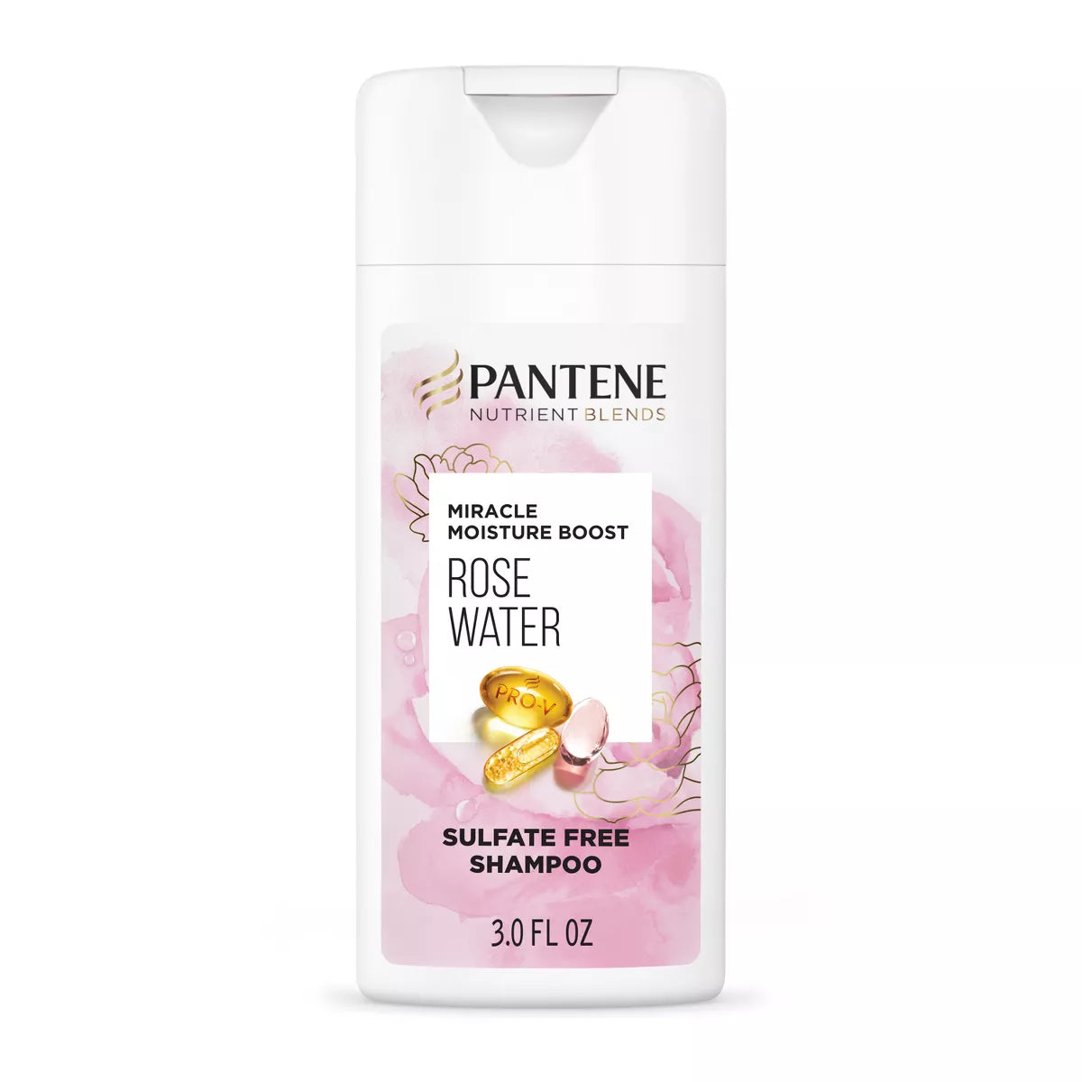 Pantene Nutrient Blends Sulfate Free Miracle Moisture Rose Water Shamp ...